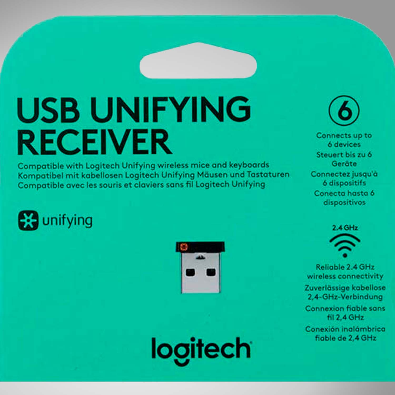 Receptor Logitech USB Unifying, hasta 6 dispositivos en Simultaneo ...