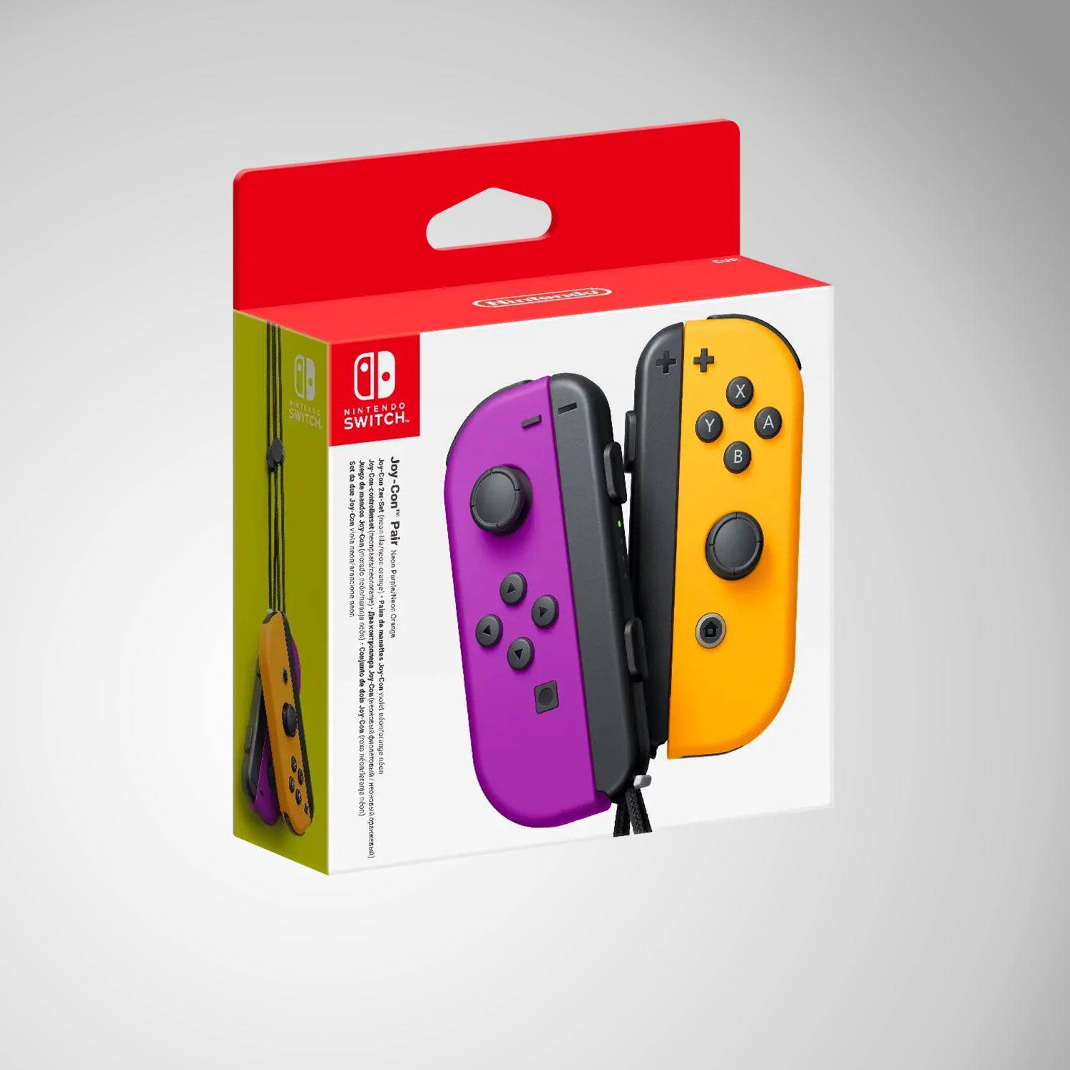 Mando Nintendo Switch Joy Con Purple Neón y Orange Neón | Achorao